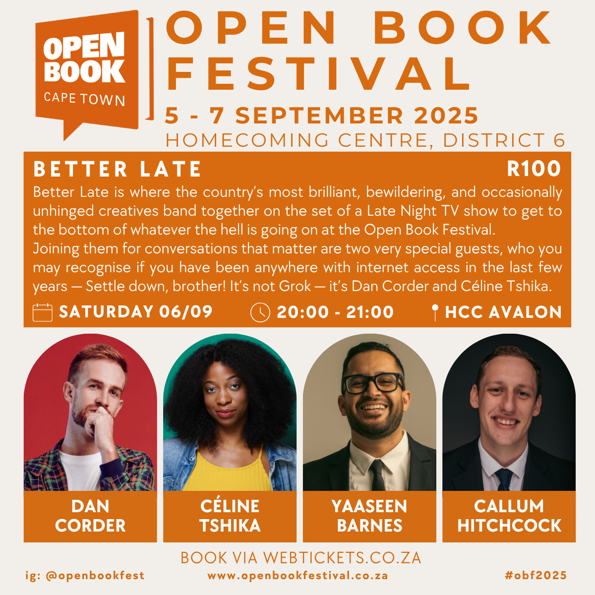 Better Late - Open Book Festival