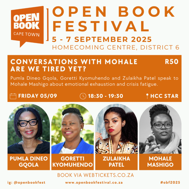 Conversations with Mohale | Are We Tired Yet? - Open Book Festival